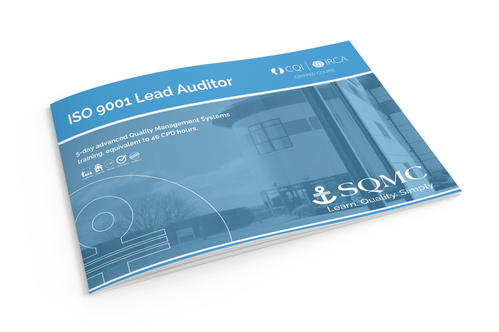 Join an ISO 9001 Lead Auditor course at SQMC, Aberdeen.